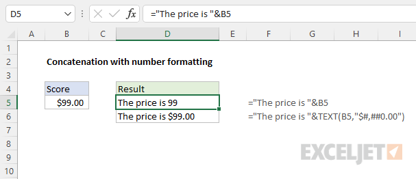 How To Concatenate In Excel Exceljet
